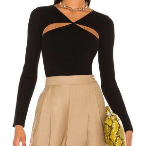 Line & Dot | Tops | Line And Dot Halo Cut Out Sweater Top Black New ...